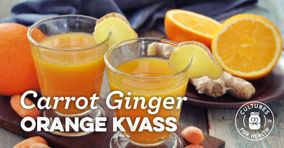 Orange-Ginger Carrot Kvass Recipe - Cultures For Health