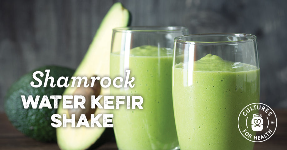 Shamrock Water Kefir Shake Recipe - Cultures For Health