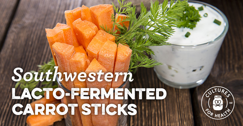Southwestern Lacto-fermented Carrot Sticks Recipe - Cultures For Health