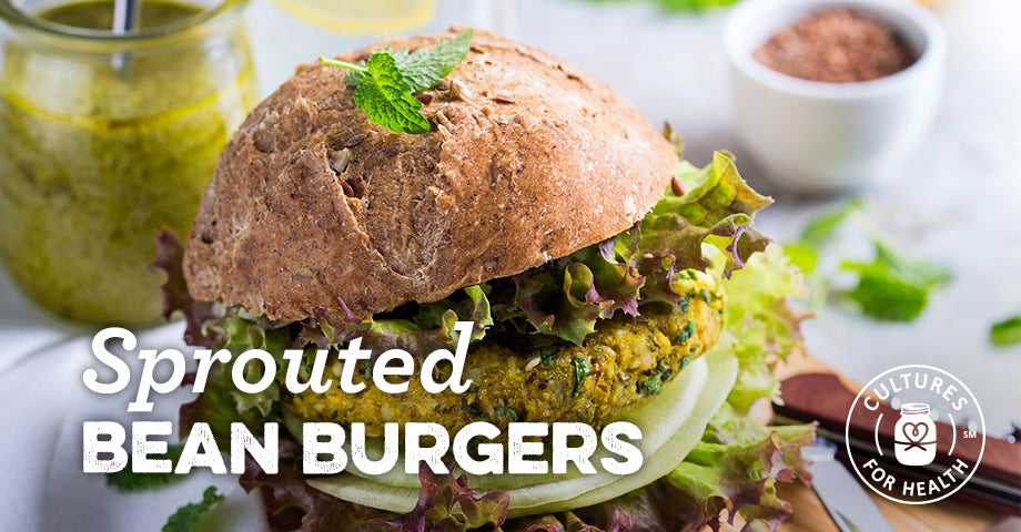 Sprouted Bean Burgers Recipe - Cultures For Health